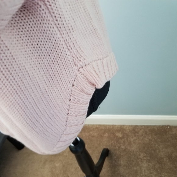 Monteau | Sweaters | Monteau Pink Sweater Cute Cable Knit Medium | Poshmark